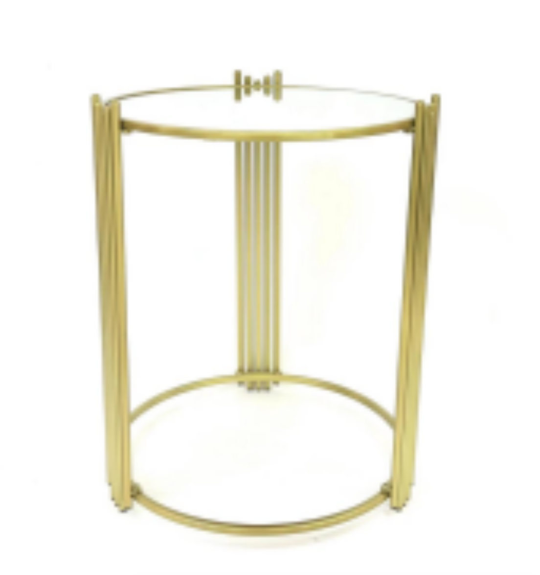Side Tables Gold with Mirror Glass Top Decorated – Papiyona